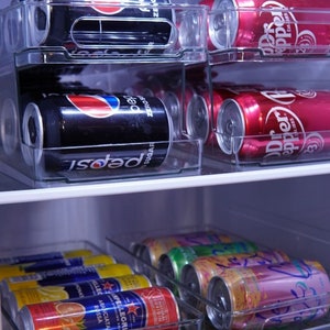 Clear Can Organizer: Fridge & Pantry Storage - Rolly Cans Dispenser - Etsy