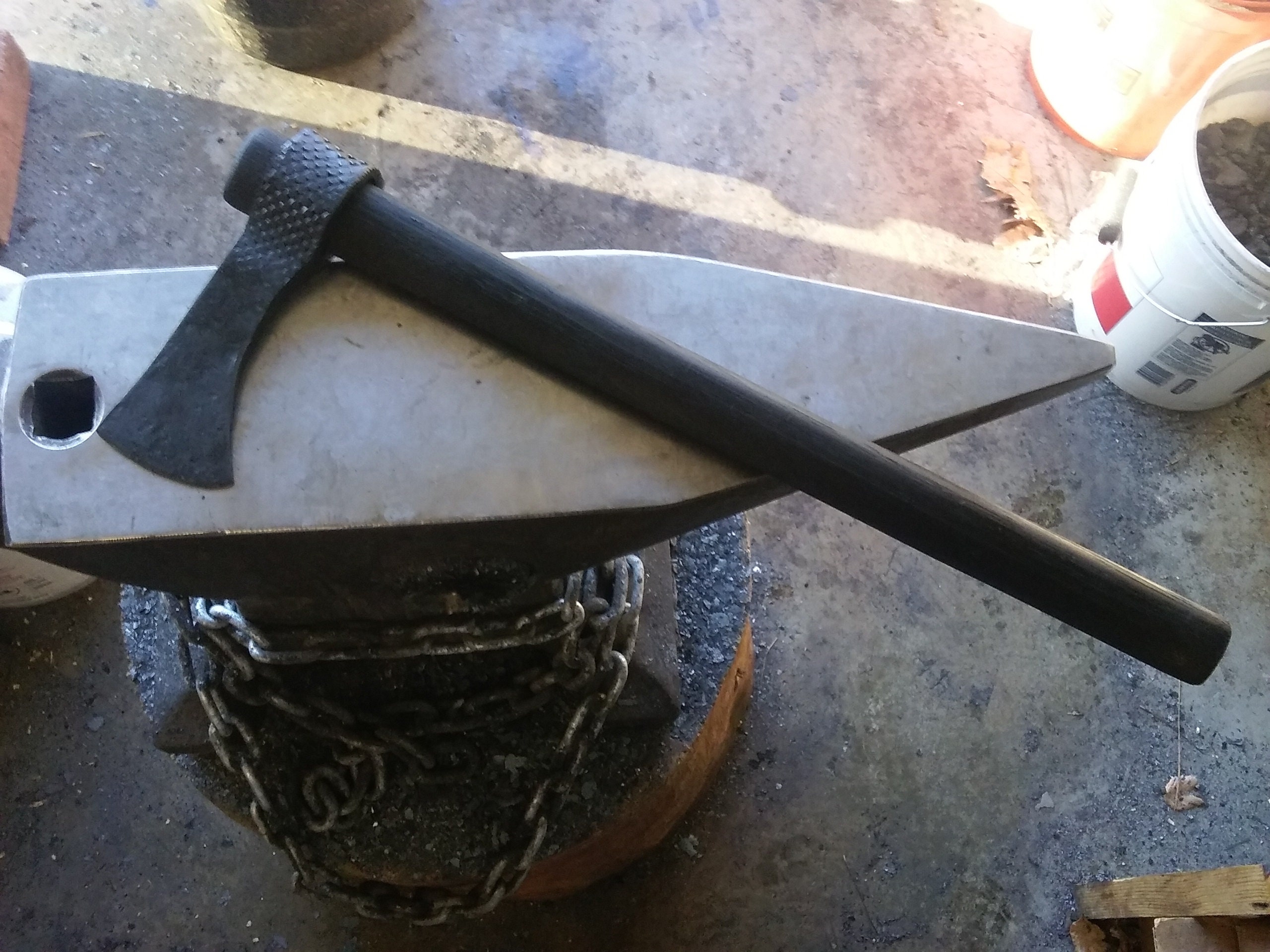 Hand Forged Wrapped Eye Viking Axe / Tomahawk