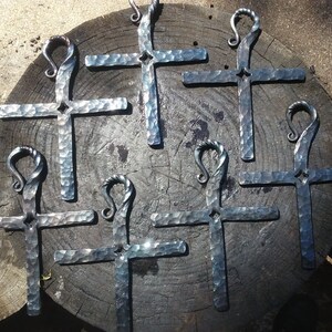 Hand Forged Shepherd's Hook Backsmith's Cross - Etsy