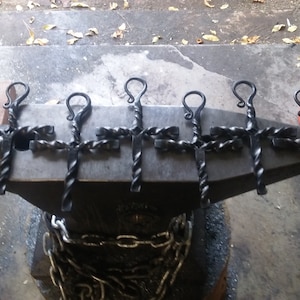 Hand Forged Shepherd's Hook Twisted Backsmith's Cross - Etsy