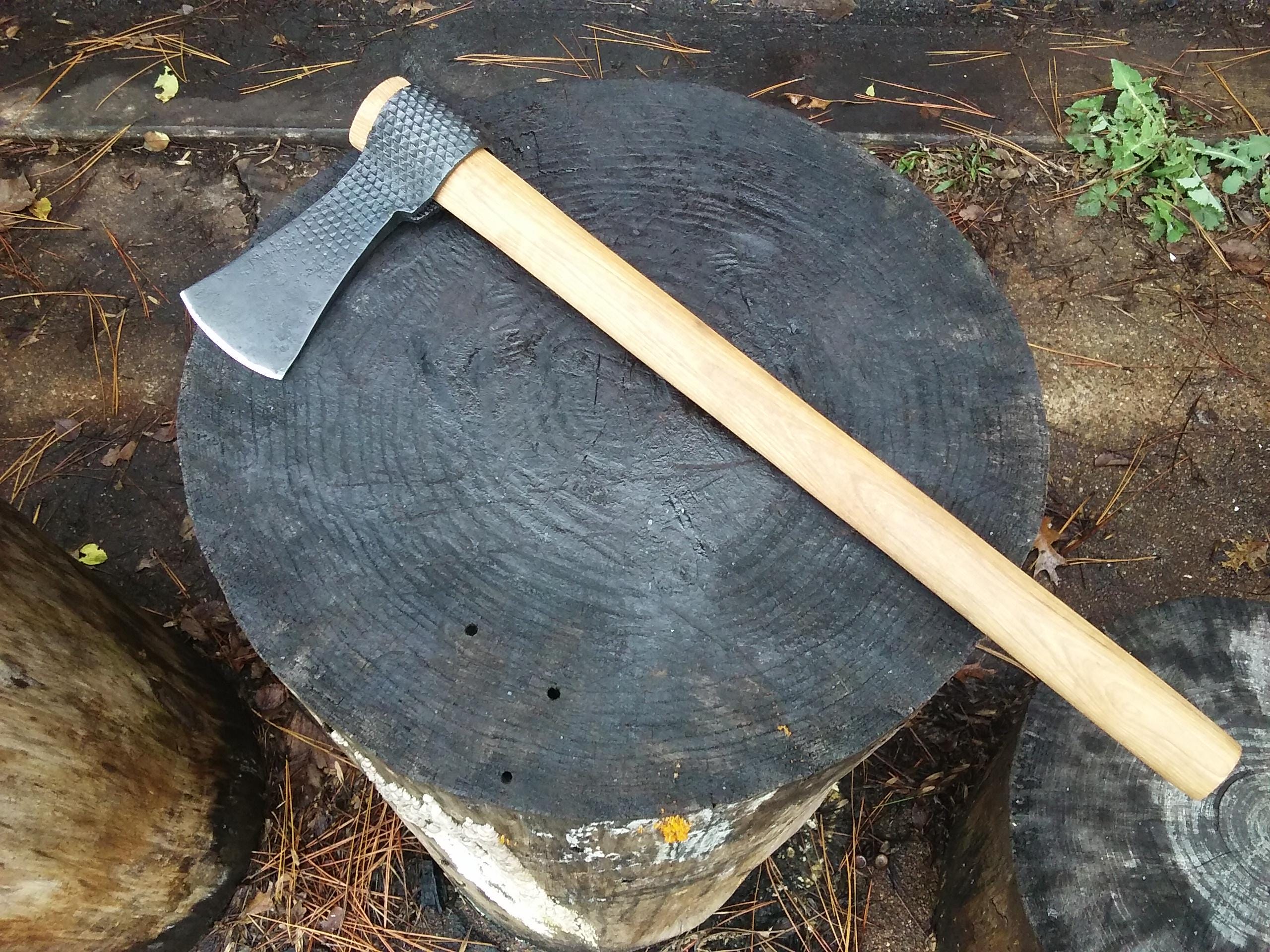 Hand Forged Wrapped Eye Viking Axe / Tomahawk
