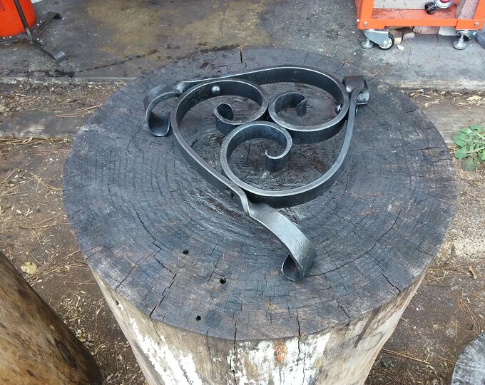 Heavy Duty Hand Forged Triskelion Scroll Trivet - Etsy