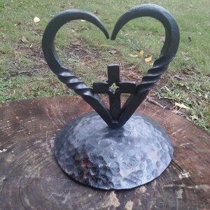 Large Hand Forged Steel Sacred Heart - Etsy