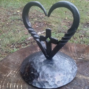 Large Hand Forged Steel Sacred Heart - Etsy
