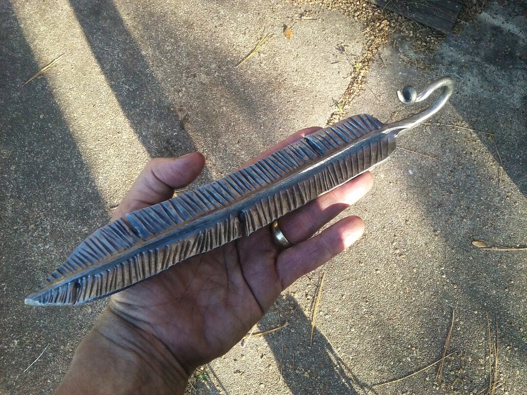 Hand Forged Feather Incense Burner - Etsy
