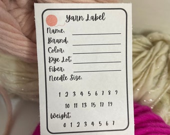 Yarn Labels for Making Your Crafting Era More Organized! - Etsy