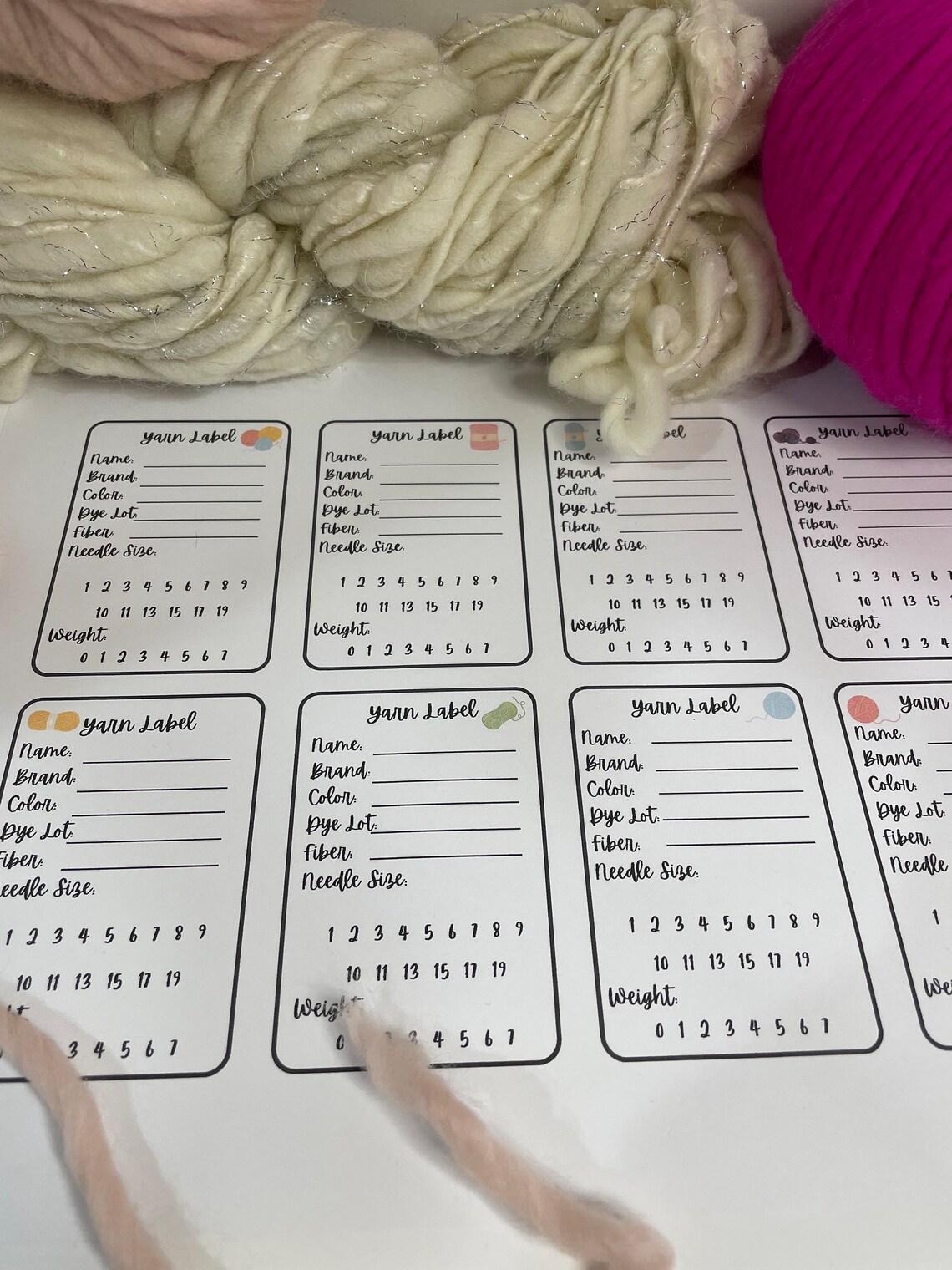 Yarn Labels for Making Your Crafting Era More Organized - Etsy