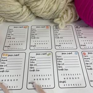 Yarn Labels for Making Your Crafting Era More Organized - Etsy