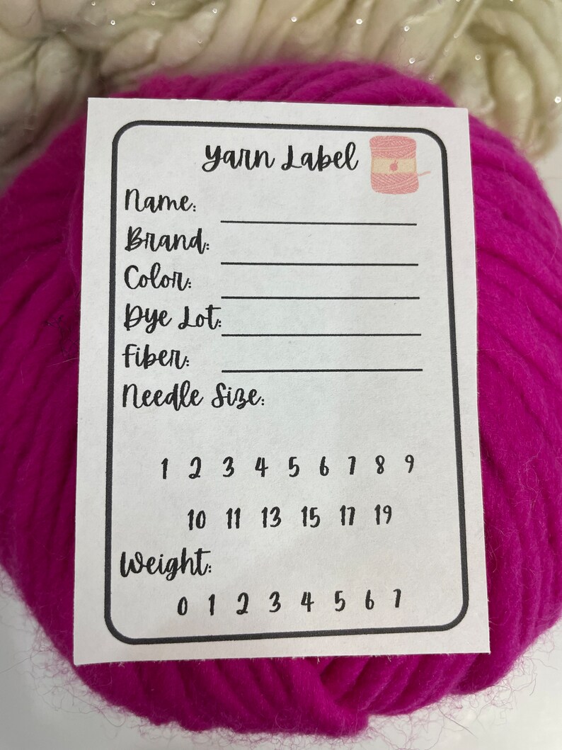 Yarn Labels for Making Your Crafting Era More Organized - Etsy