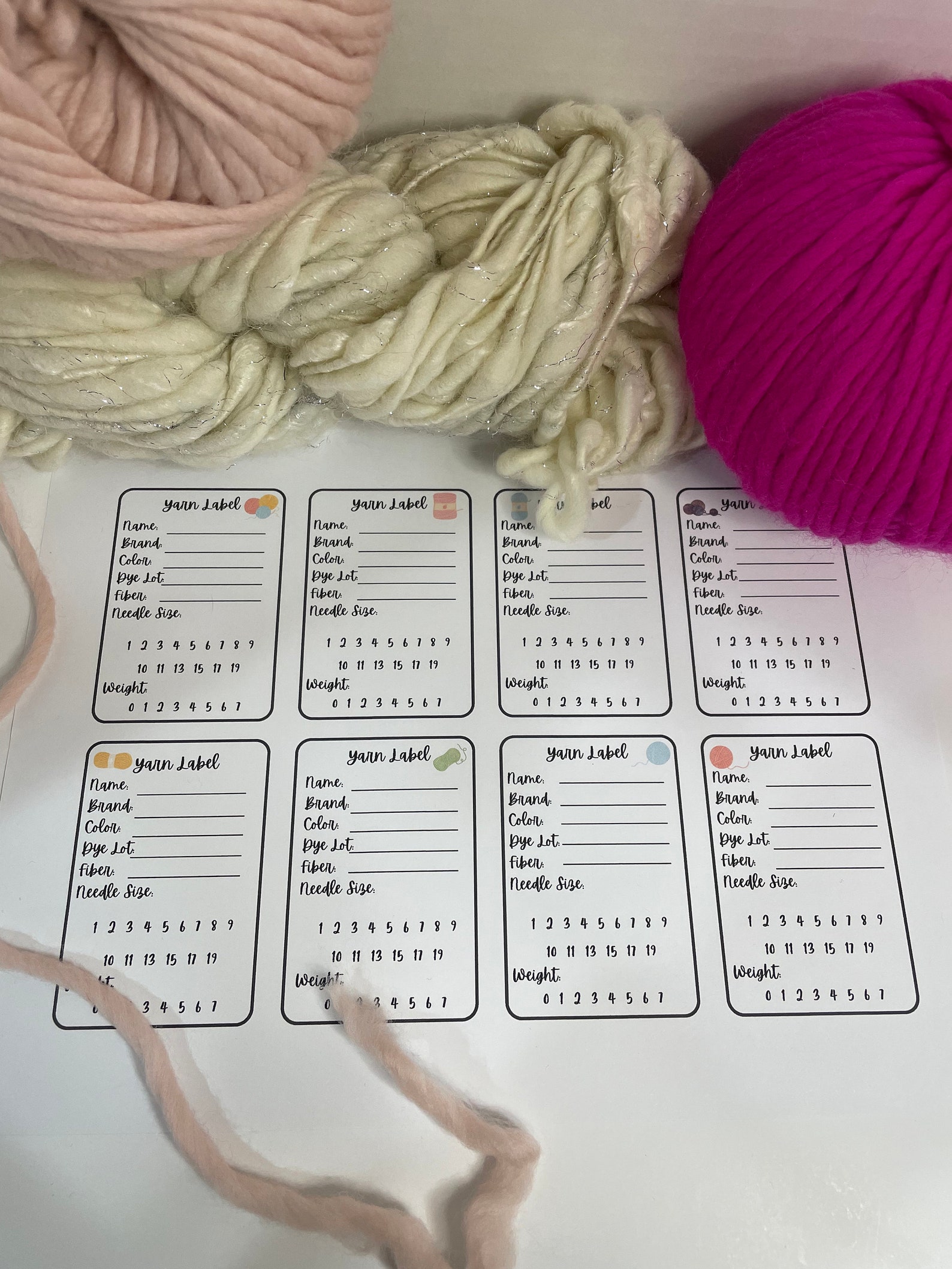 Yarn Labels for Making Your Crafting Era More Organized - Etsy