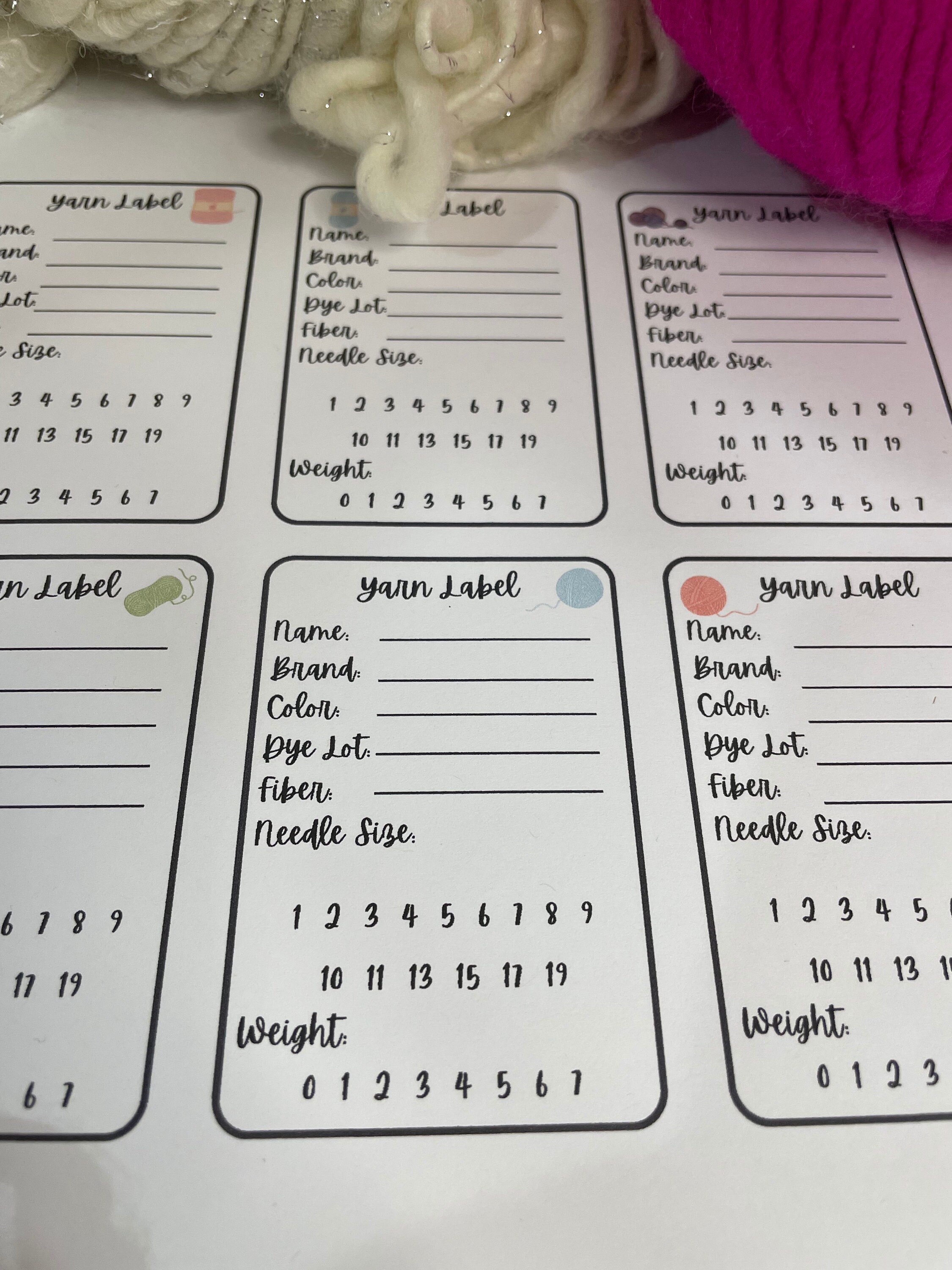 Yarn Labels for Making Your Crafting Era More Organized - Etsy