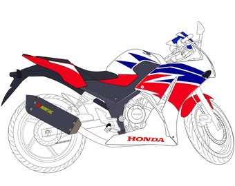 Honda Line Art - Etsy