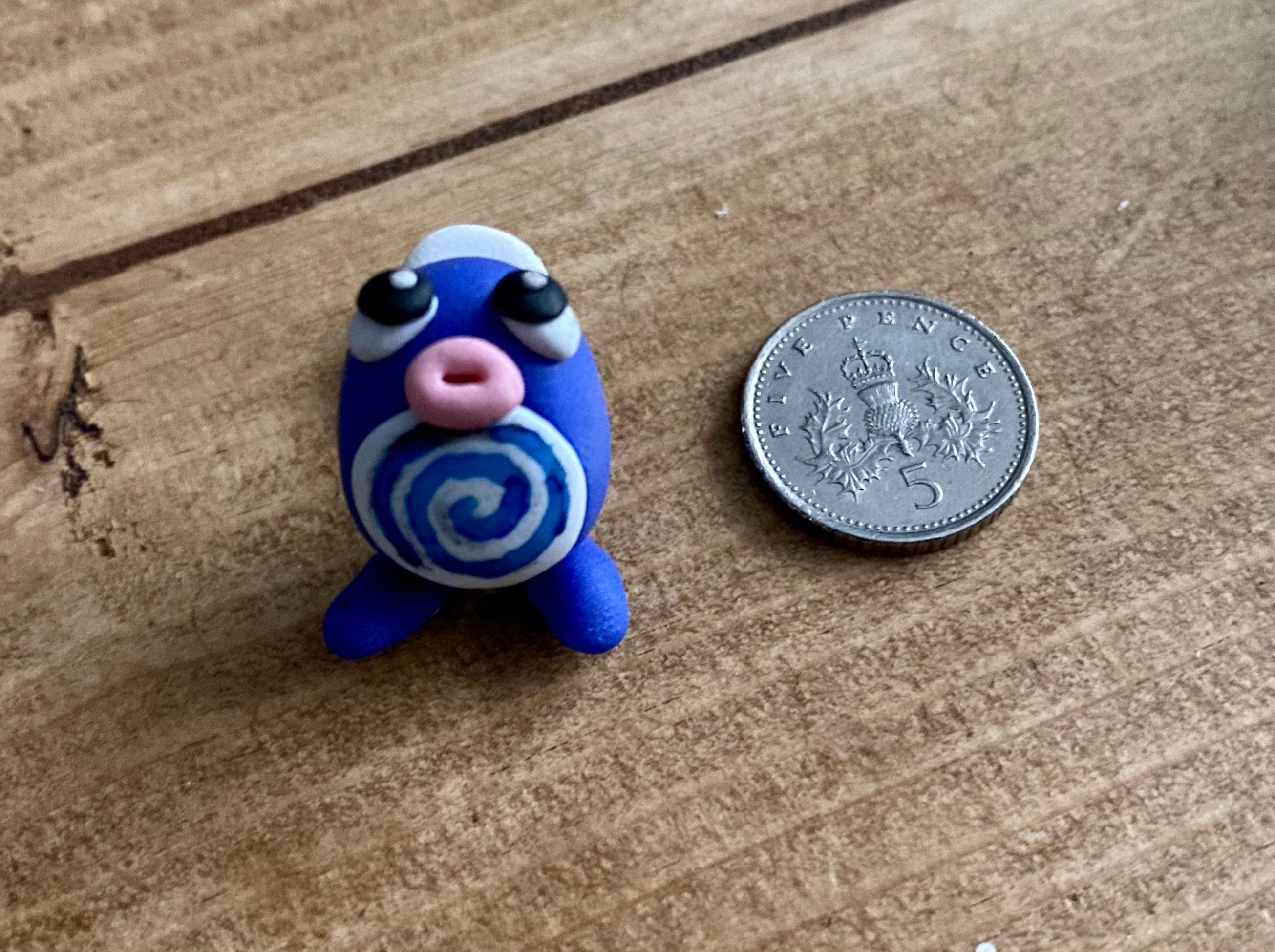 Poliwag Pokémon Handmade Fimo Clay Figure Small - Etsy