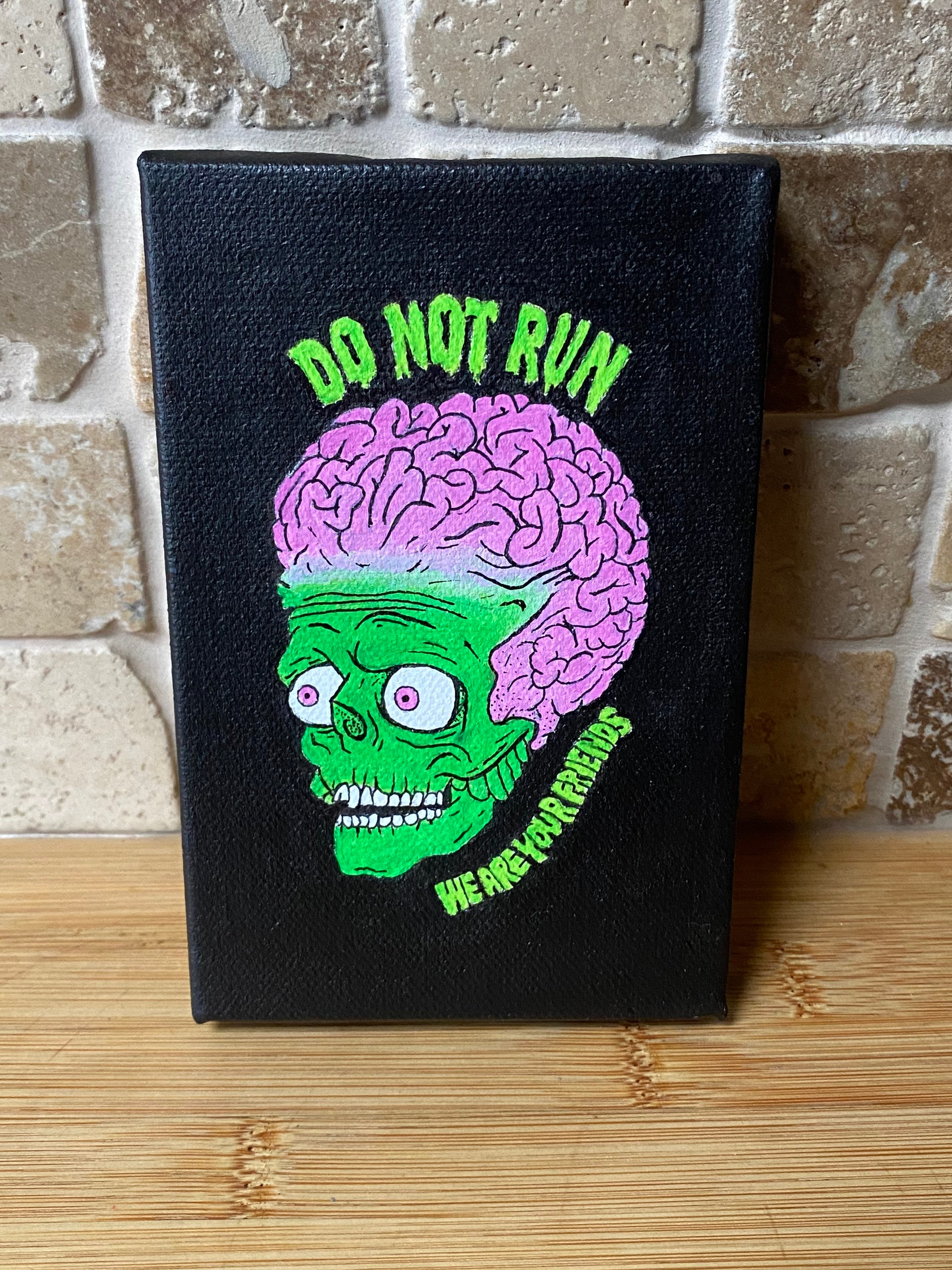 Mars Attacks Alien Acrylic on Canvas Painting Horror Sci-fi - Etsy