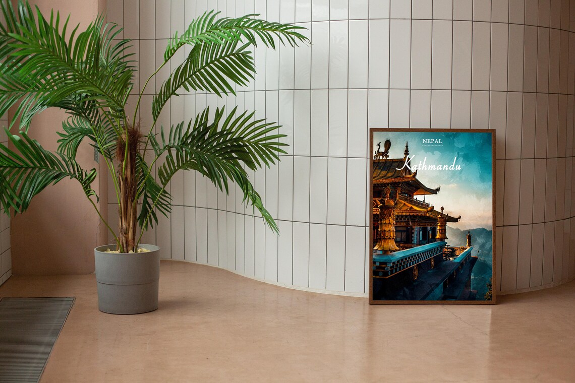 Nepal Kathmandu Poster, Nepal Digital Download Prints, Cool Wall Decor ...
