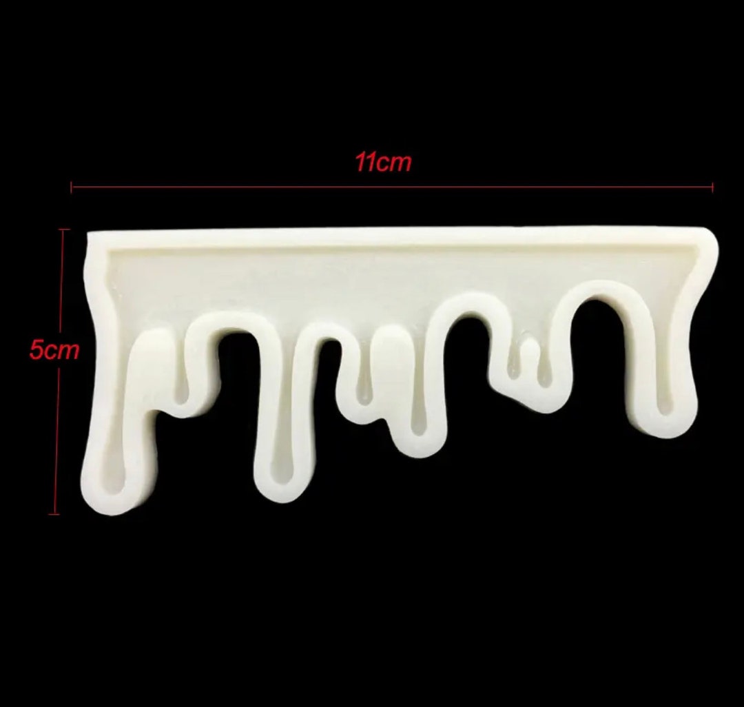Cake Frosting Drip Silicone Mold for Crafts, Resin, Fake Cakes, Foam ...