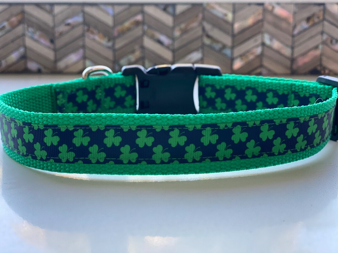 Lucky Clover Shamrock Dog/cat Collar Four Leaf Clover - Etsy