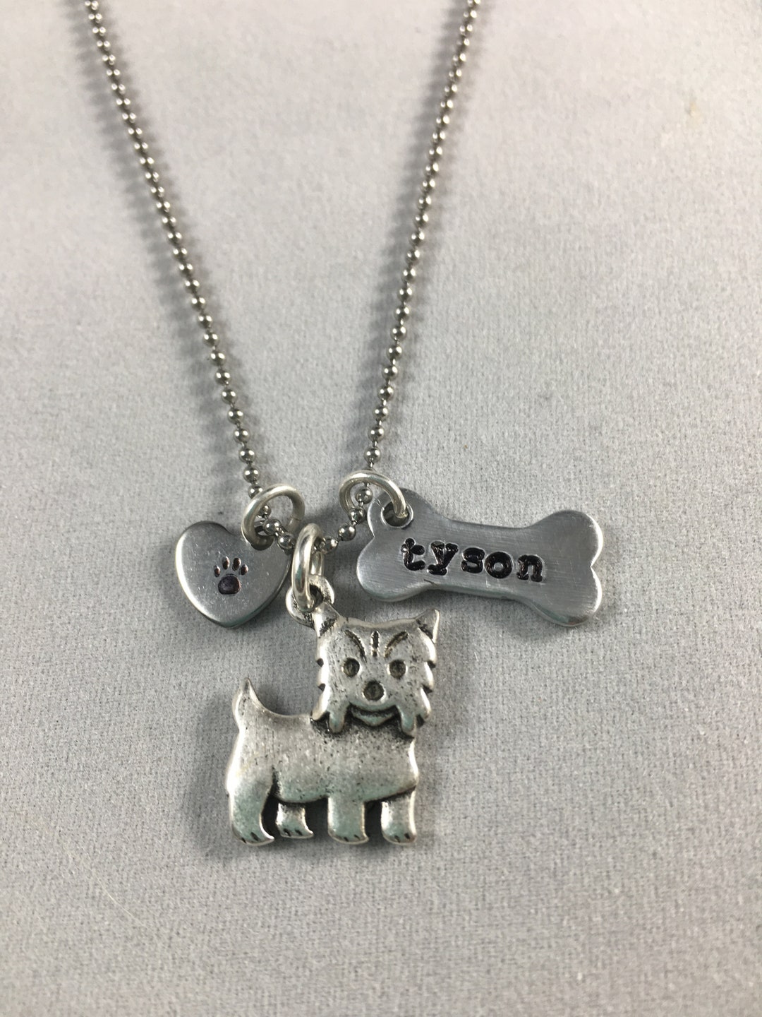 Yorkshire Terrier Custom Dog Breed Necklace Yorkie Personalized Jewelry ...