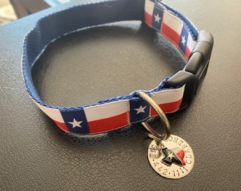 Pet Dog & Cat Nylon Collar or Leash, texas Flag - Etsy
