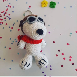 Snoopy Keychain,snoopy Flying Ace,pilot Snoopy ,schlüsselanhanger ...