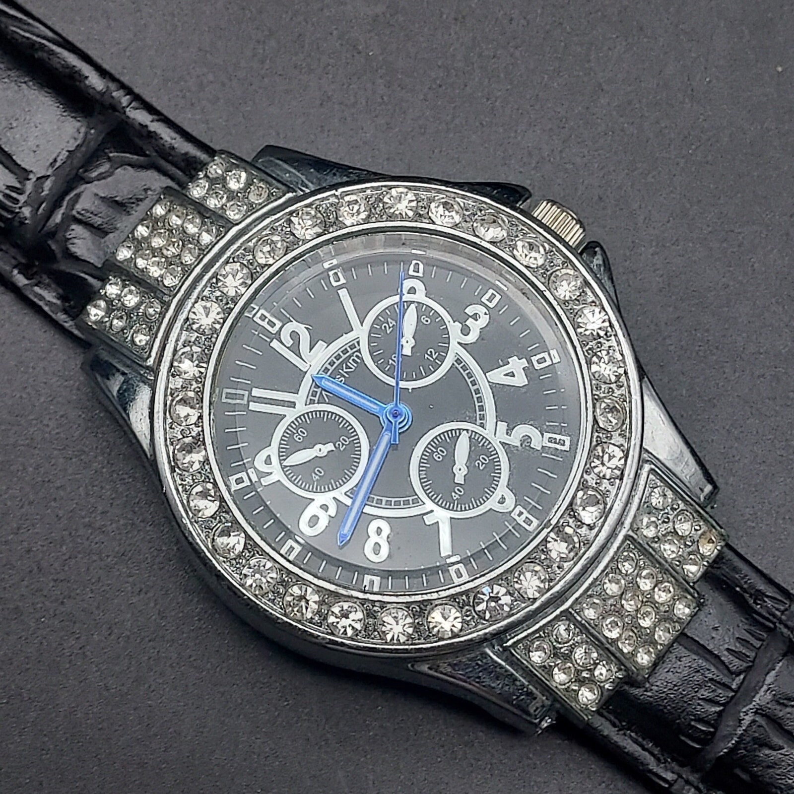 Alias Kim Watch Black Band Dial Blue Hands Womens Fashion Jewelry - Etsy
