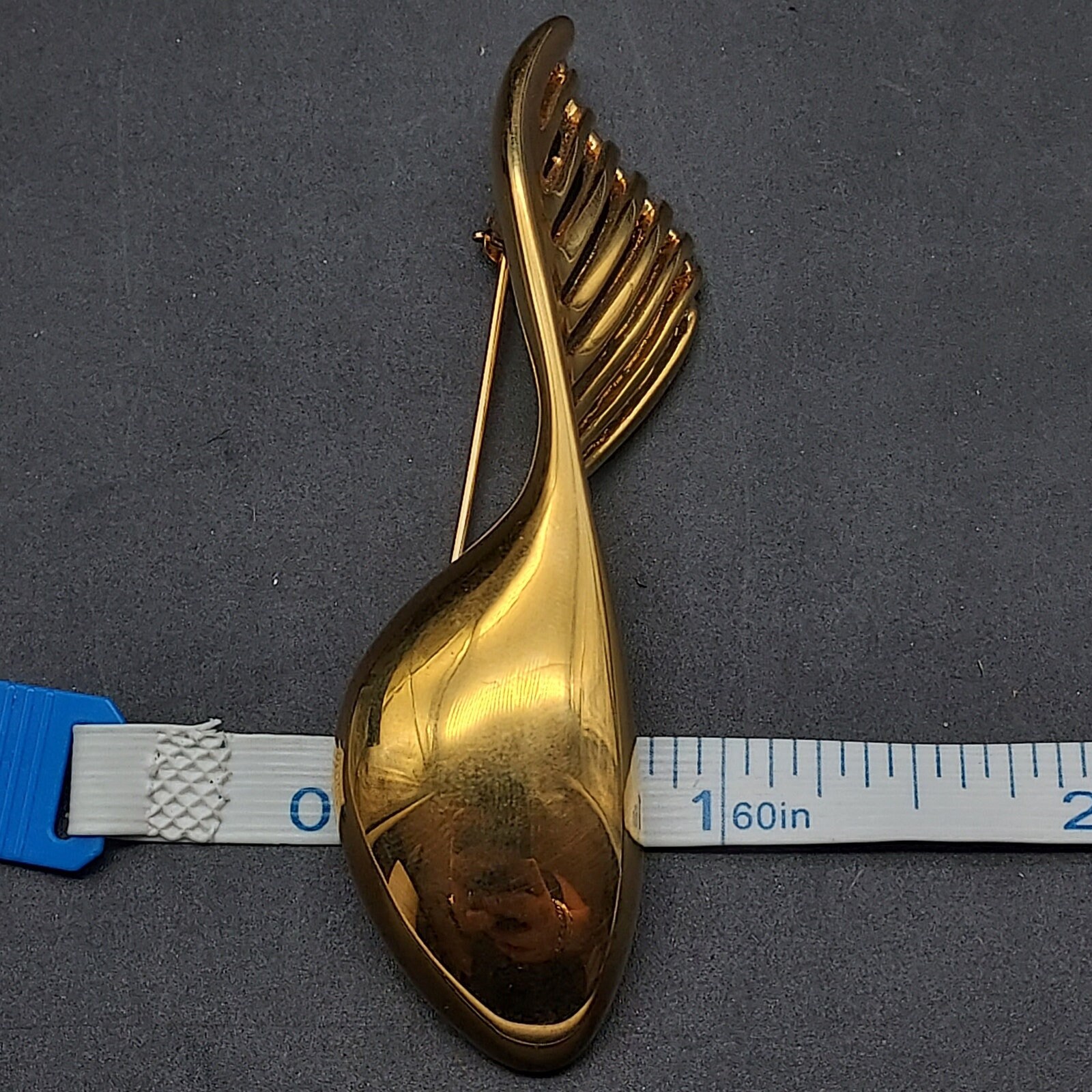 Monet Brooch Gold Tone Abstract Shape Fish Vintage Costume Jewelry - Etsy
