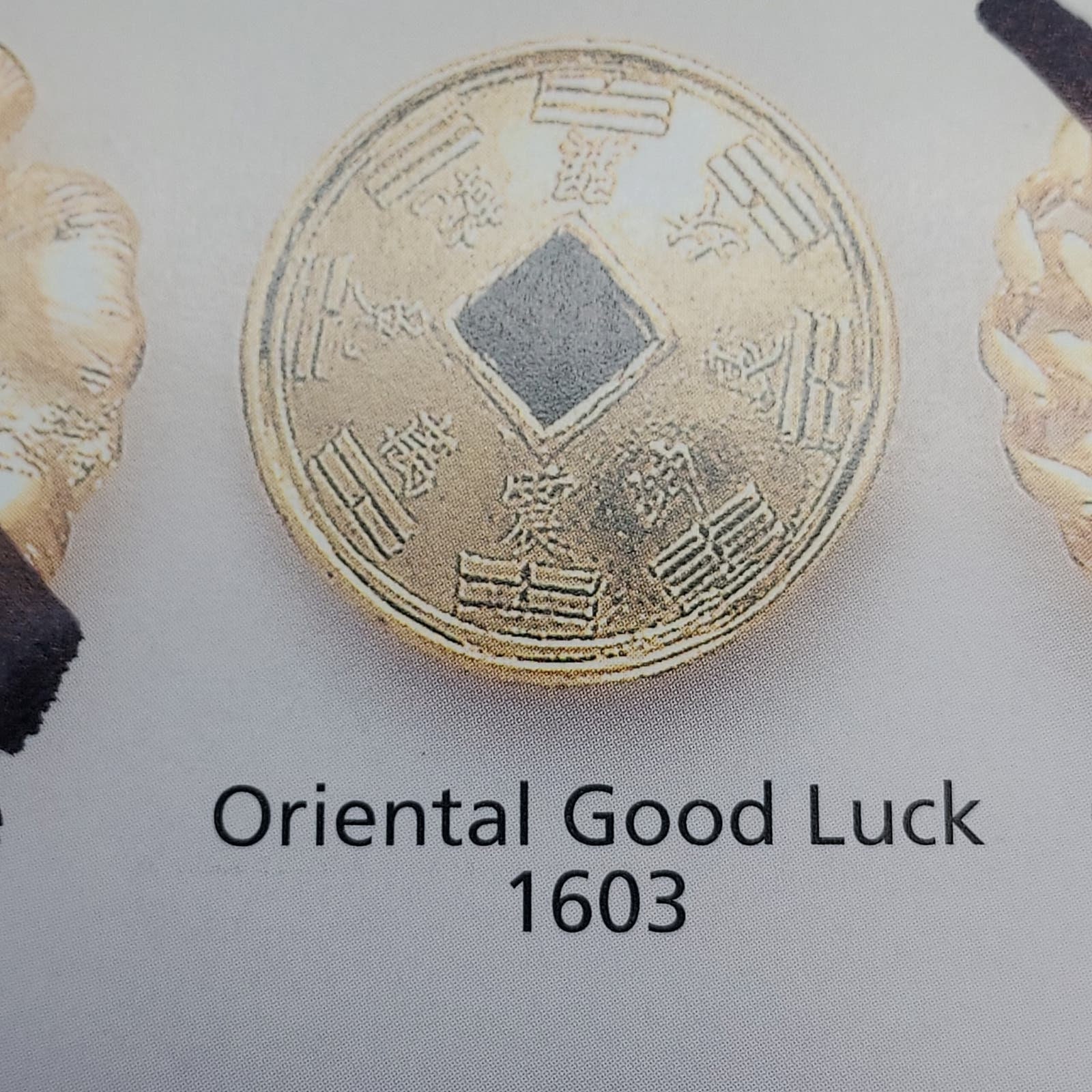 Chinese Gold Tone Red Gold Luck Coin Brooch Medallion Vintage Esther ...