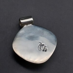 925 Co Mexico Sterling Silver Pendant Domed Chunky - Etsy