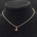 Avon Red Sphere Bead Charm Necklace Gold Tone Vintage Costume Jewelry ...