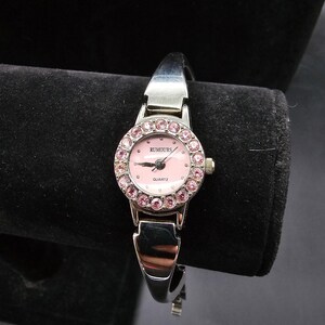 Pink Rhinestone Watch Rumours Ladies Silver Tone WORKING - Etsy