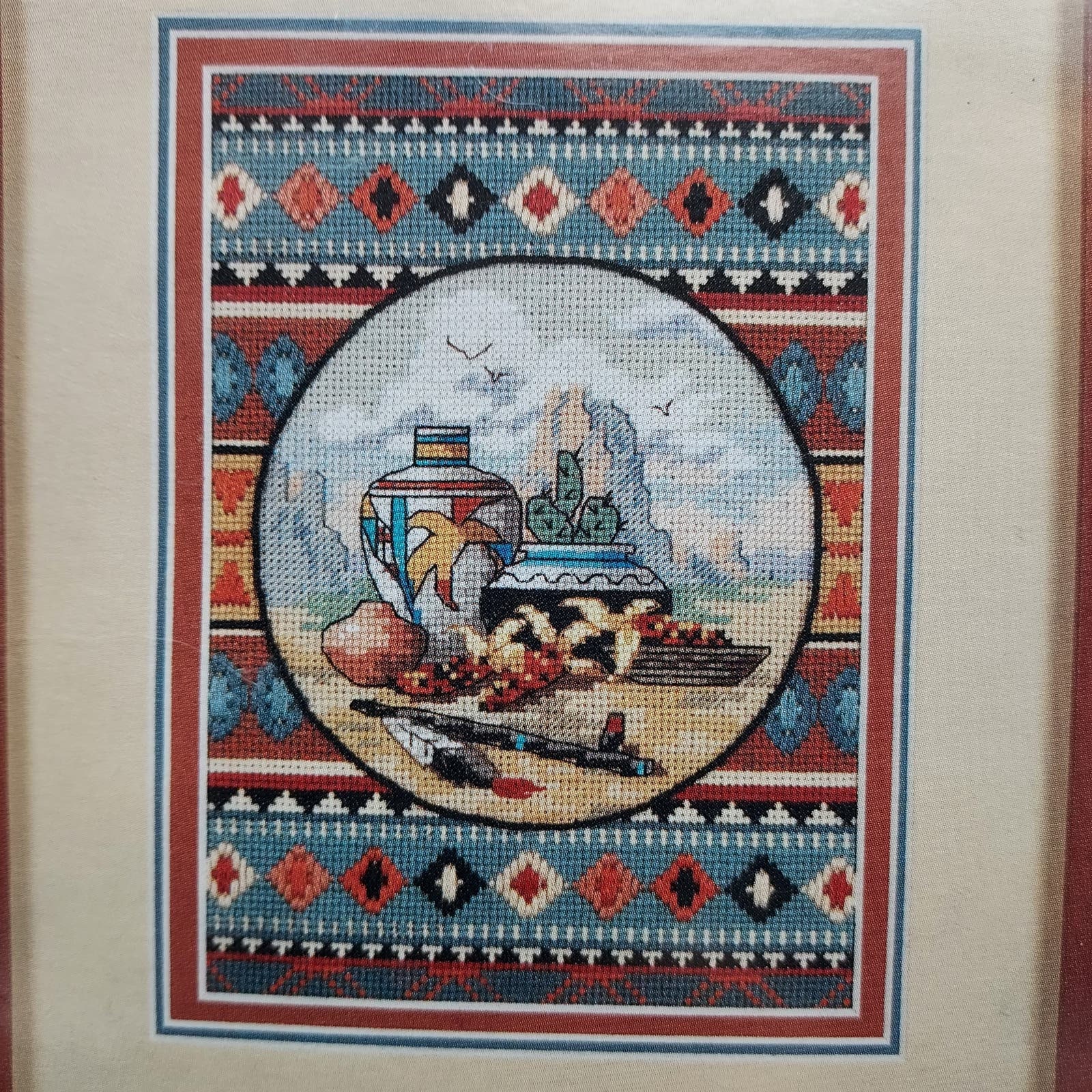 1997 Dimensions Native American Theme Southwest Blend Needlepoint Kit ...