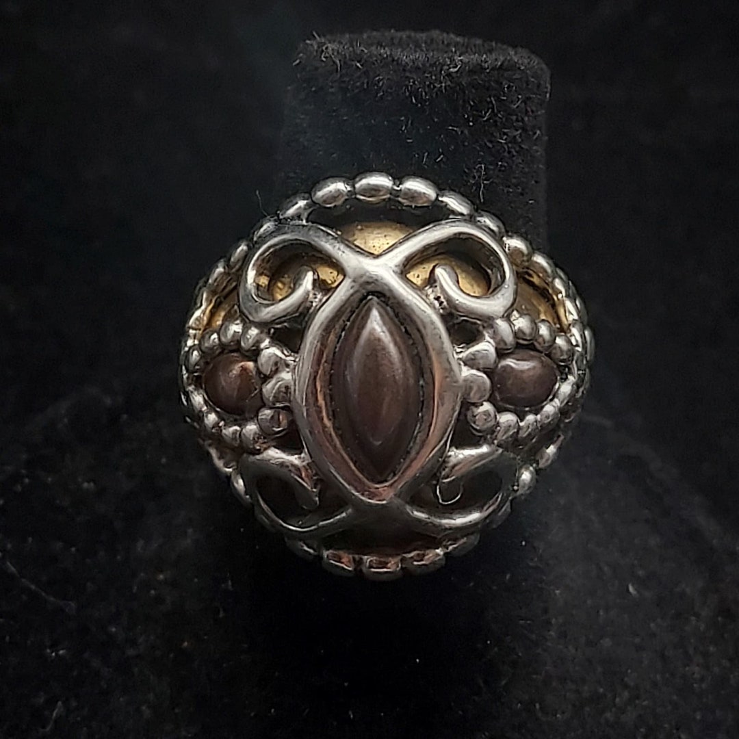 Carolyn Pollack Ring Sterling Silver and Copper Size 6 - Etsy