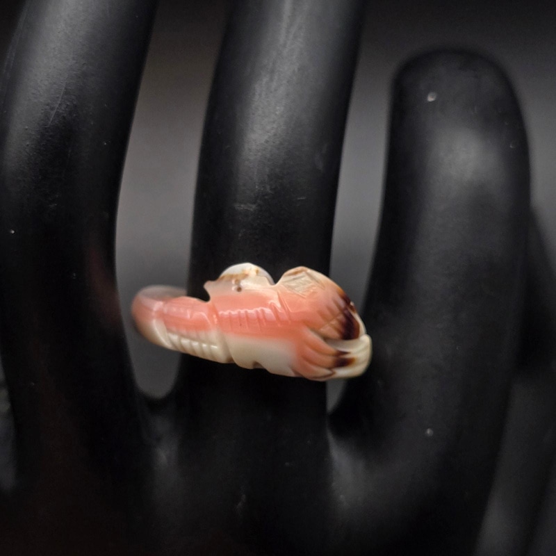 Carved Shell Ring - Etsy