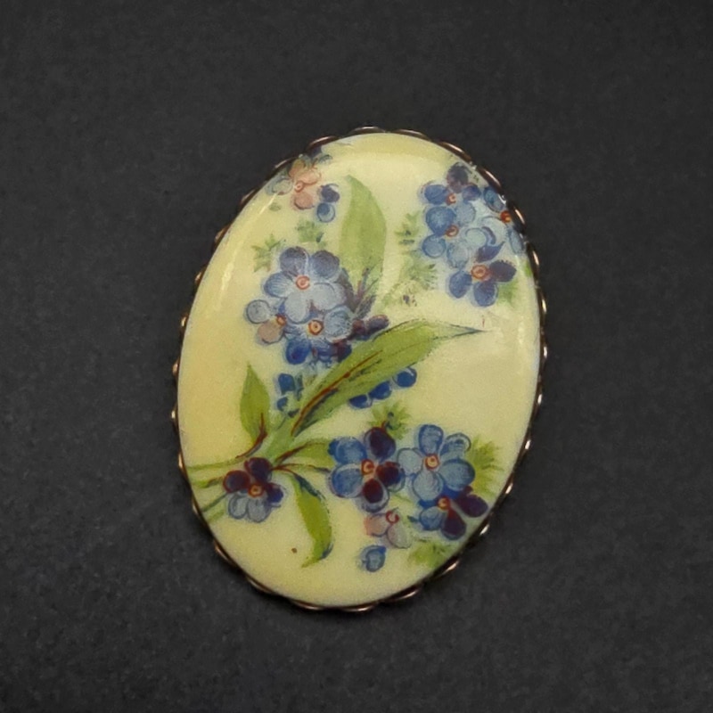 Porcelain Brooch - Etsy