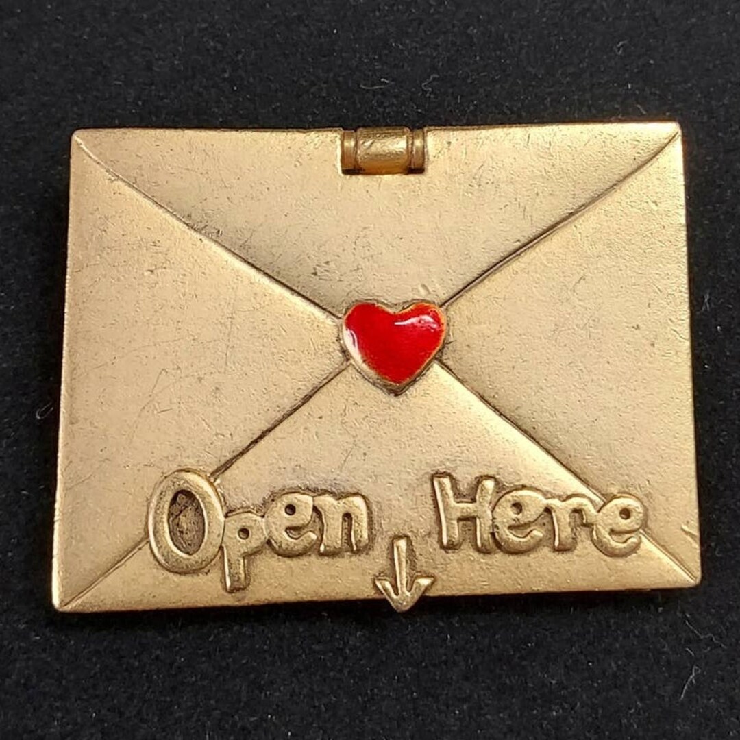 Vintage AJC Signed Mother's Day Mail Brooch Gold Tone - Etsy