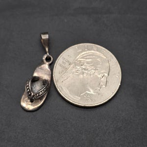925 Sterling Silver Flip Flop Pendant Charm Sandal Summer Time Beach ...