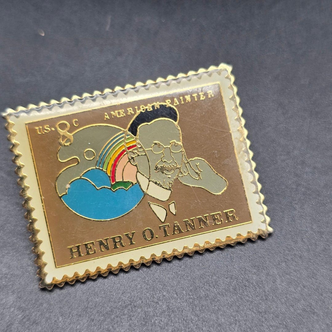 Henry O'tanner Artist Stamp Pin Vintage Costume Jewelry - Etsy