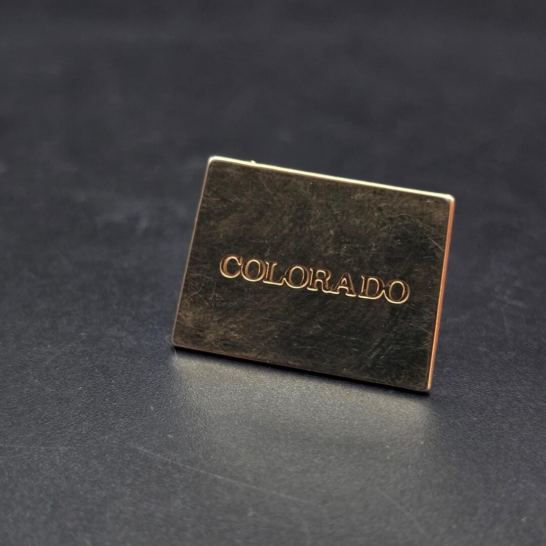 Avon Colorado State Brooch 1982 State of States Pin Gold Tone Lapel Pin ...