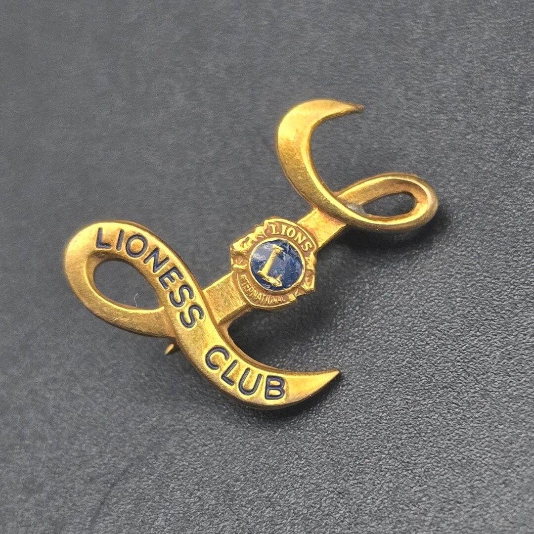 10K Gold Filled Lions Club Pin Letter L Pin - Etsy