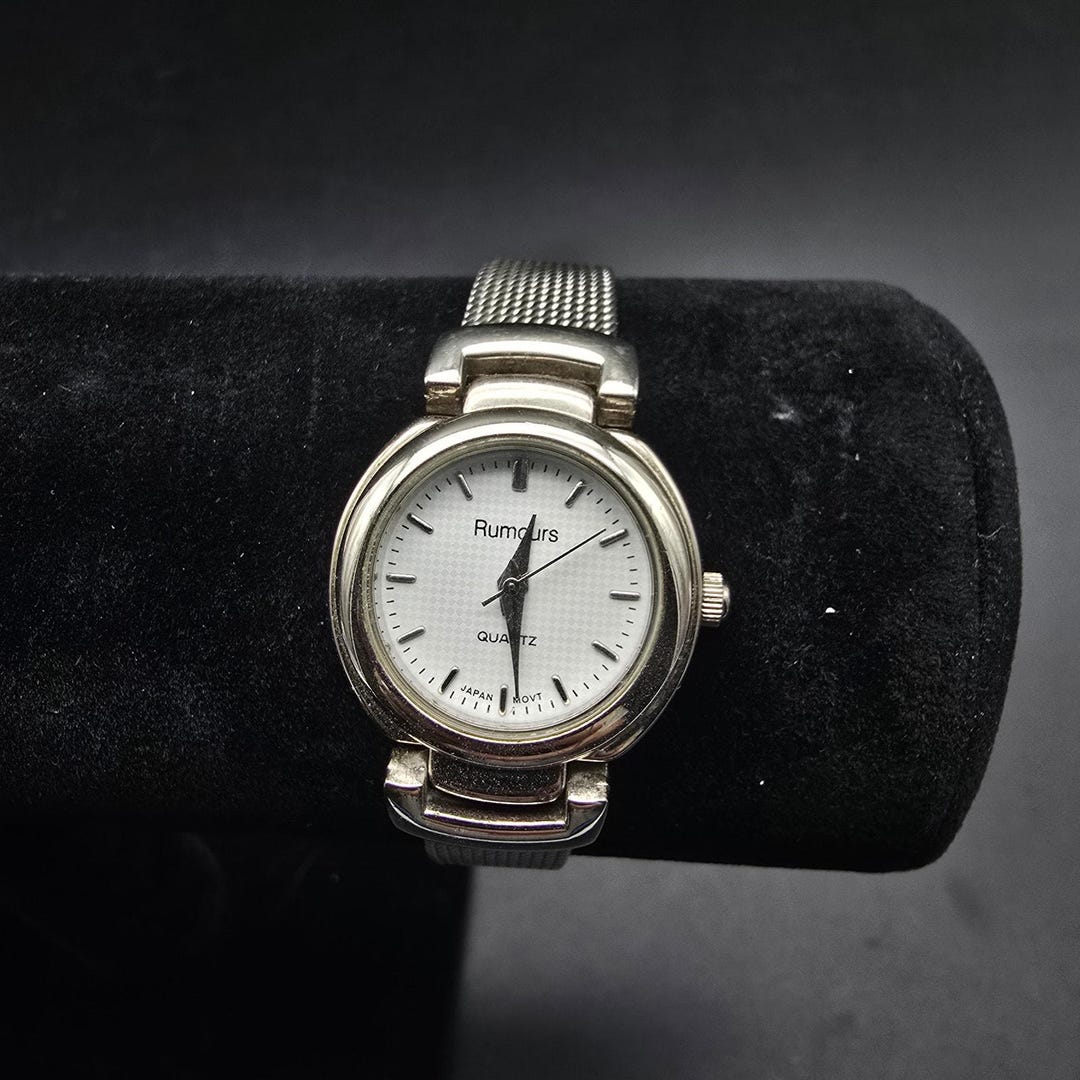 Rumours Women's Silver Tone Mesh Watch Quartz WORKS Working - Etsy