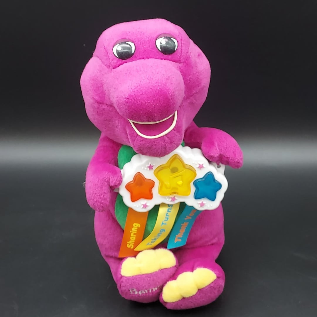 Barney 2002 Best Manners Singing Plush Stuffed Animal Fisher-price ...
