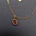 Avon Red Sphere Bead Charm Necklace Gold Tone Vintage Costume Jewelry ...