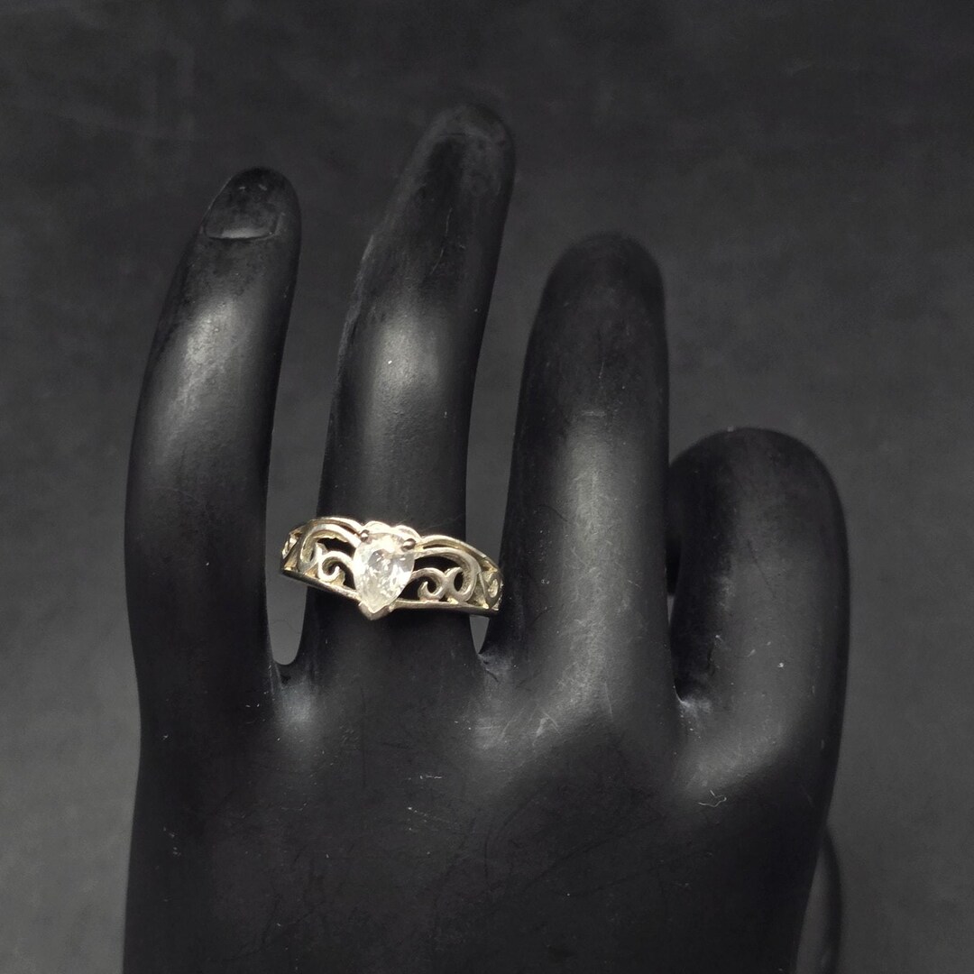 HAN 925 Sterling Silver Filigree Ring Size 6.25 - Etsy