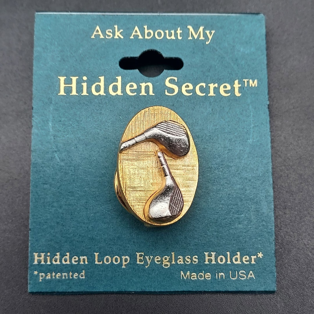 Golf Club Putter Pin Gold Silver Tone ID Badge Holder Esther Fuhrman ...