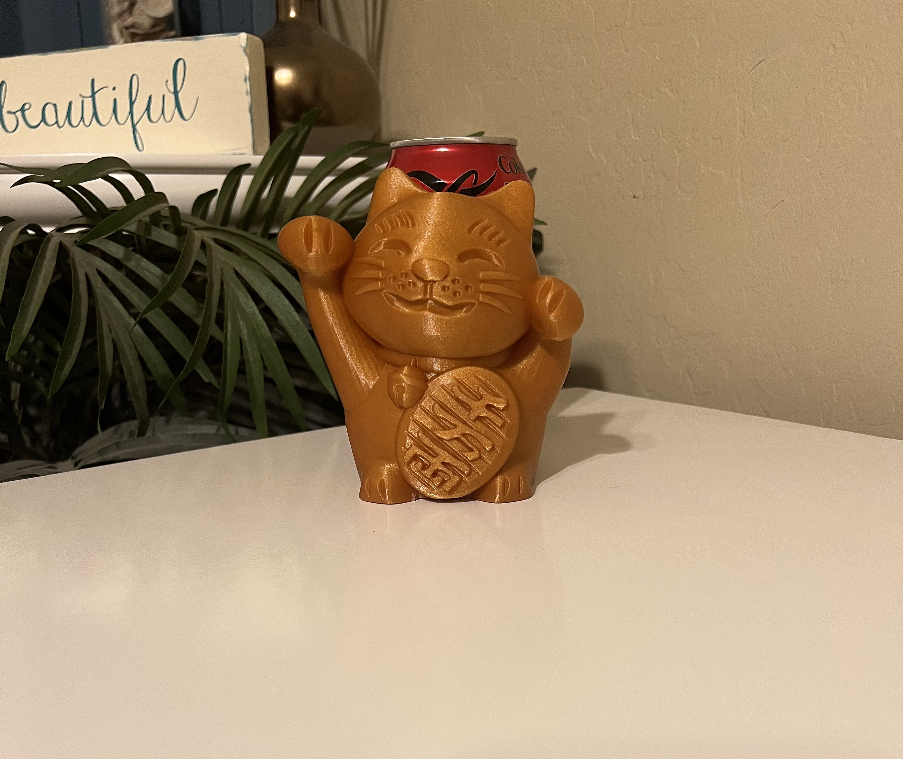 Large Maneki-neko Lucky Cat Figurine Large Size 3D Printed 7 - Etsy