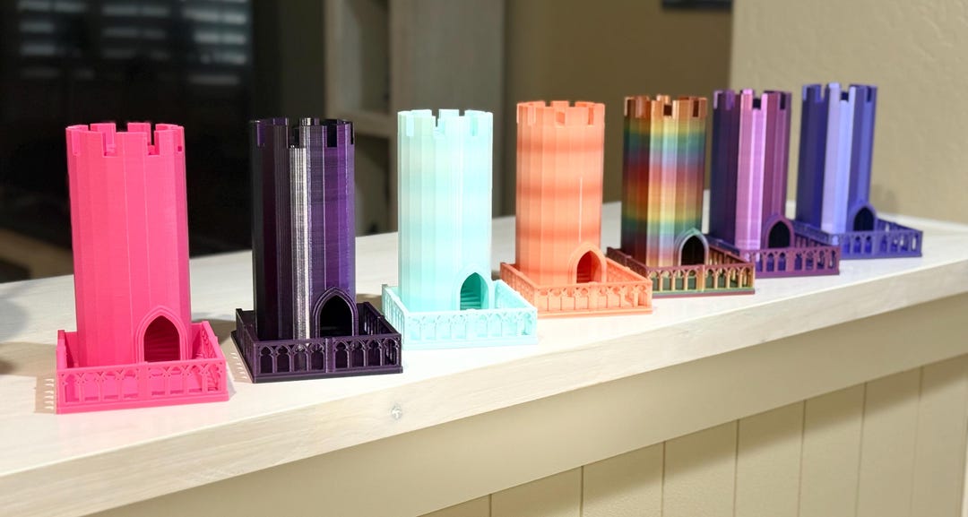 Enclosed Roll Dice Tower Simple Effective Design 3D Printed - Etsy