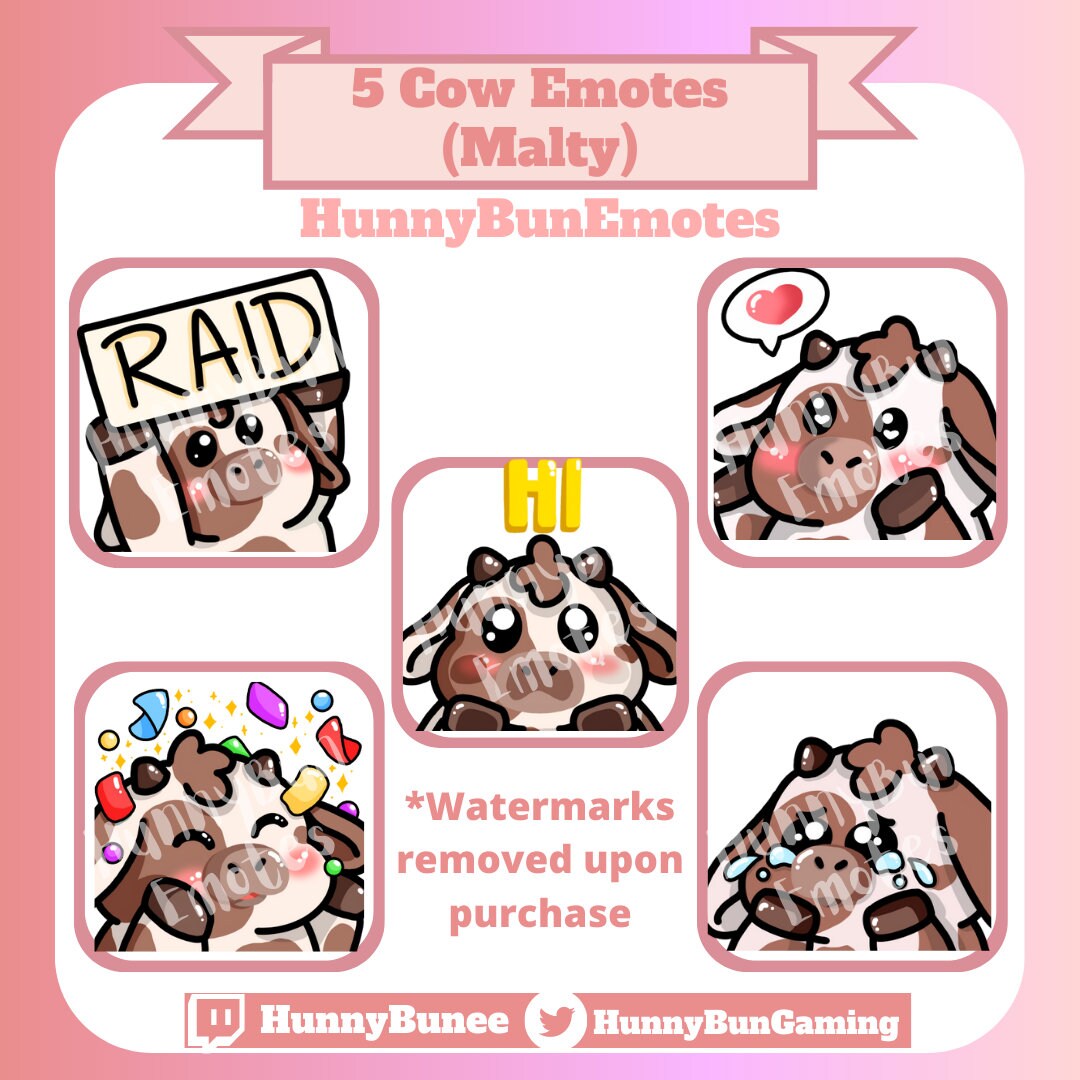 5 Standard Emotes 1 Animated Emote - Etsy UK