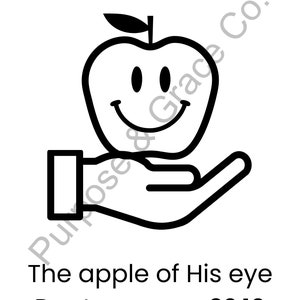 The Apple of His Eye Coloring Pages Printable - Etsy