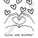 Love One Another Coloring Pages Printable - Etsy