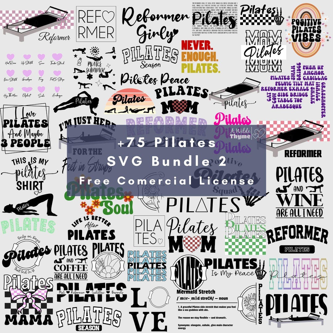 Pilates Svg Png Bundle Student Teacher Instructor Gift Reformer Pilates ...